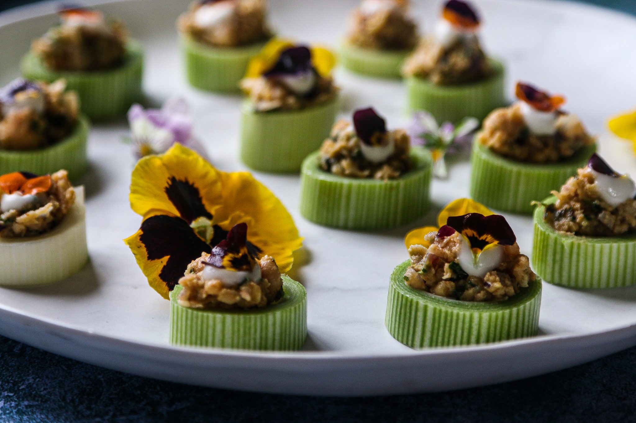 Leek canapés – British Leeks
